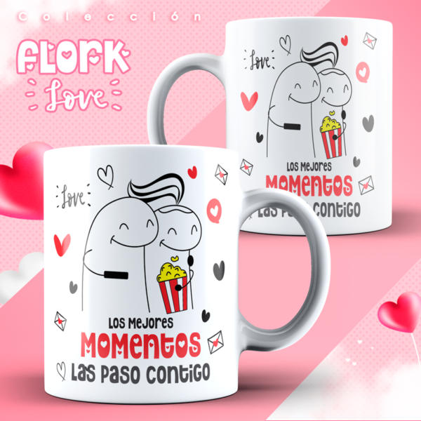 Plantillas para tazas de Amor Flork - 10 Diseños